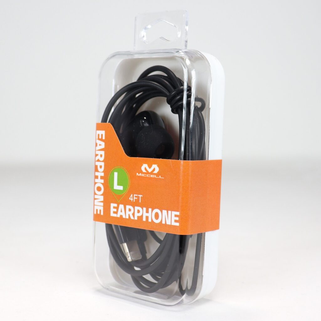 S2352 Miccell In-Ear Wired L Earphone (VQ-H19) Acrylic Pack - MiccellUSA