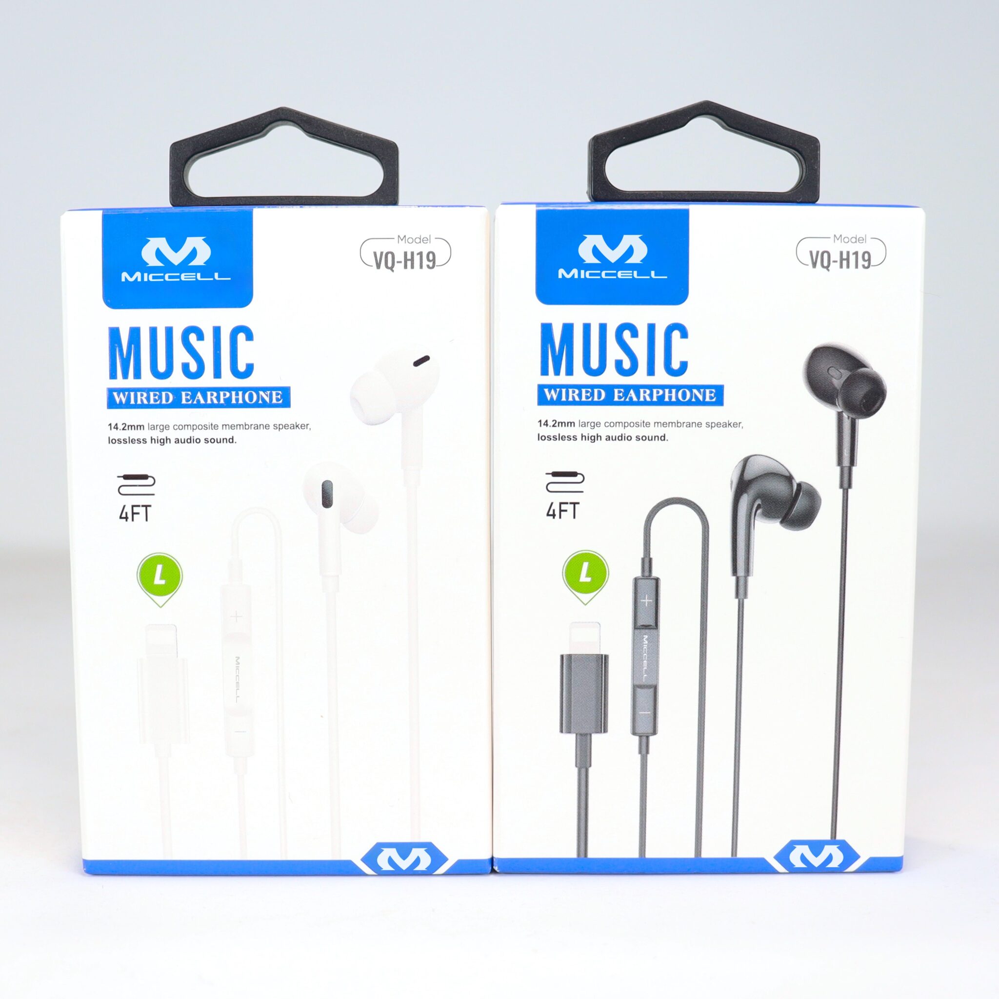 S2353 Miccell In-Ear Wired L Earphone (VQ-H19) Box Pack - MiccellUSA